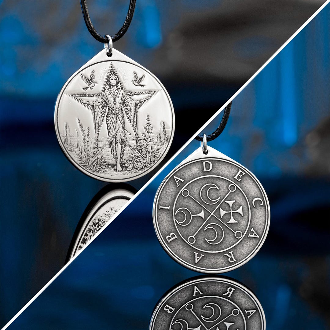 Decarabia Seal Pendant: Demon of Herbs, Gemstones, Stars and Hidden ...