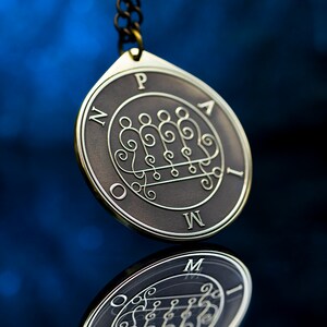 Great King Paimon - Lesser Key of Solomon Seal Kabbalah Amulet Pendant ...