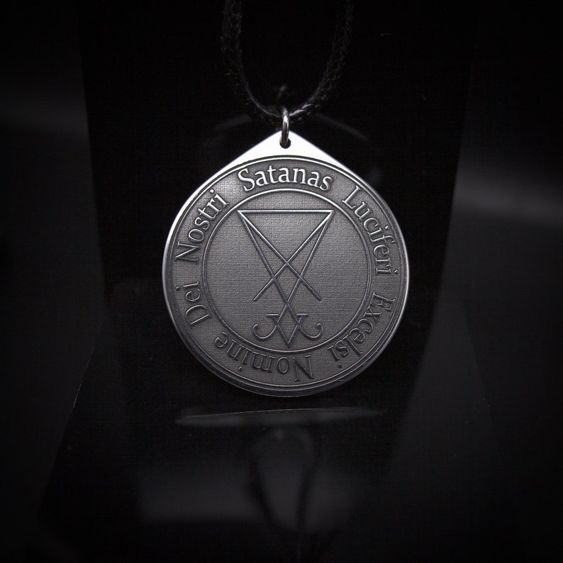 Lucifer Seal of Satan Sacred Geometry Demon Pendant Lesser Key - Etsy