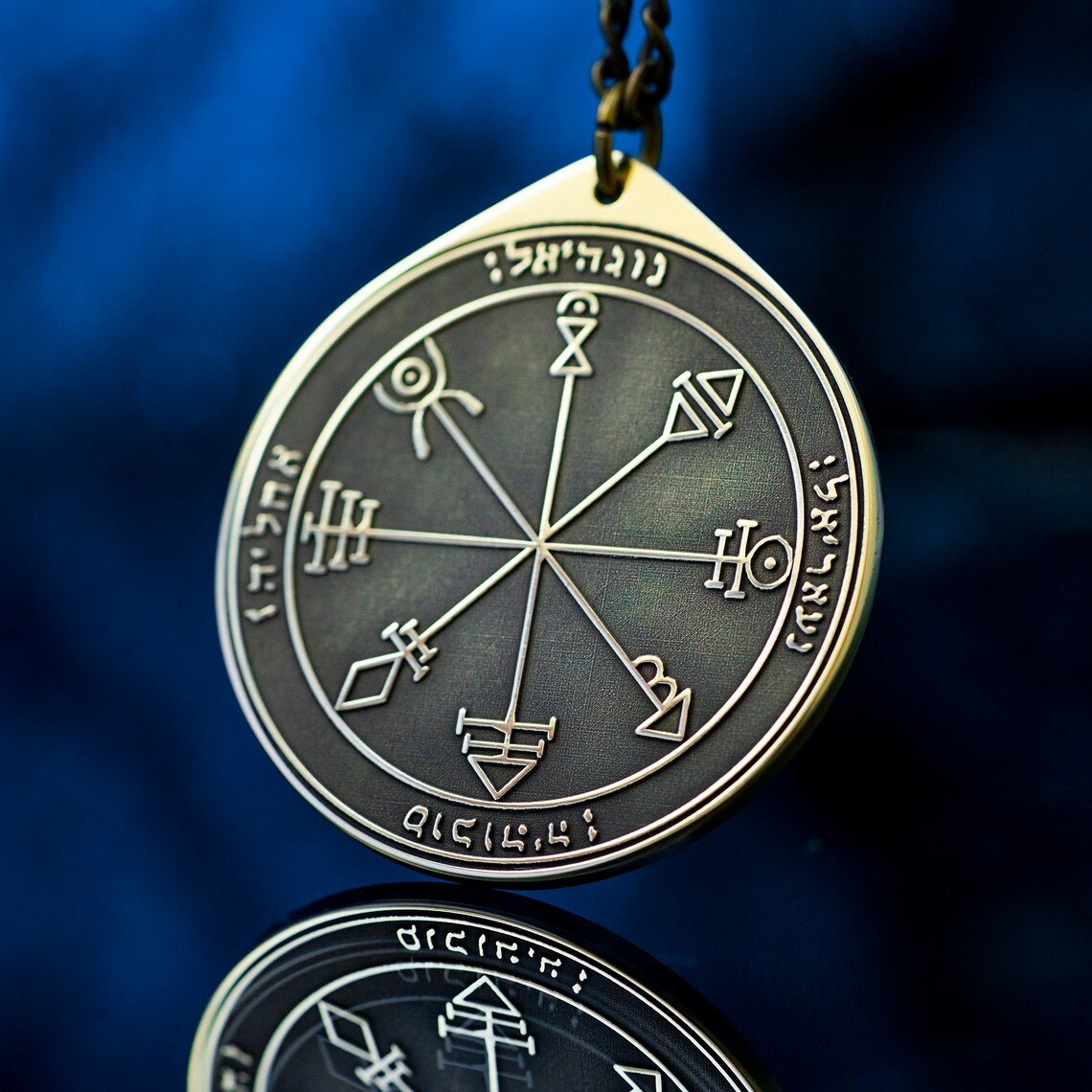 The First Pentacle of Venus Pendant Solomon Kabbalah Amulet Talisman ...