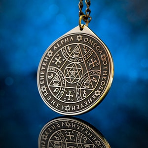 Enochian Sigil Pendant: Seal of Truth, Goetia Solomon Kabbalah Talisman ...