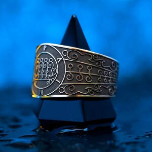 Great King Paimon Teacher of All Arts Occult Adjustable Ring Lesser Key ...