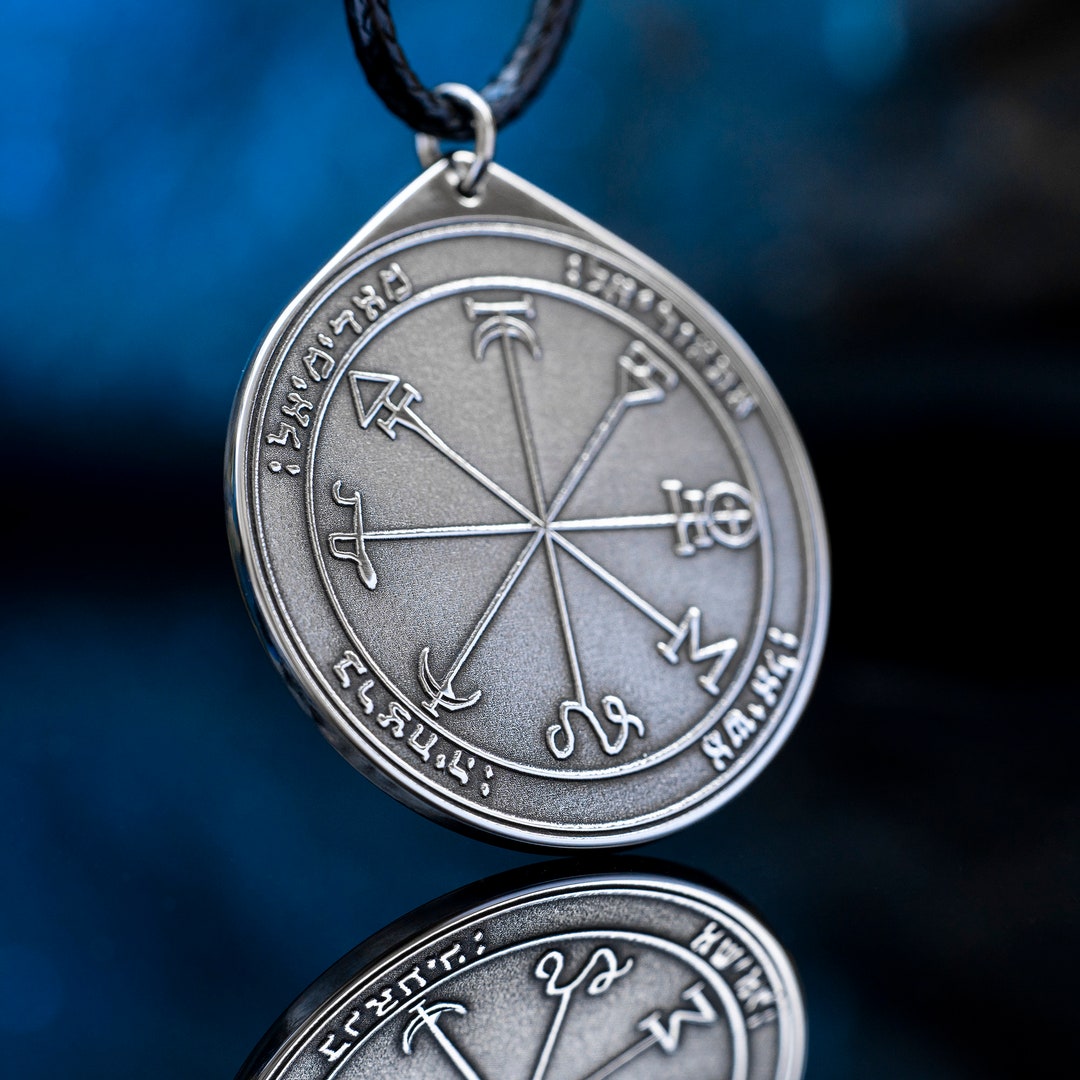 First Pentacle of Mars Pendant: Goetia Solomon Kabbalah Magic Amulet - Etsy