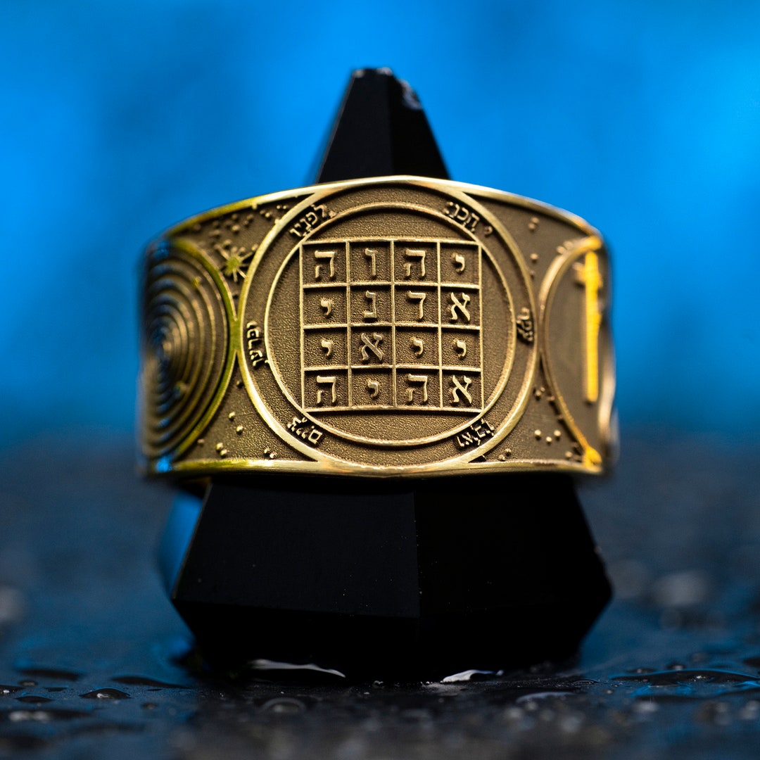 Goetia First Pentacle of Saturn Holy Planetary Seal of Solomon Kabbalah ...