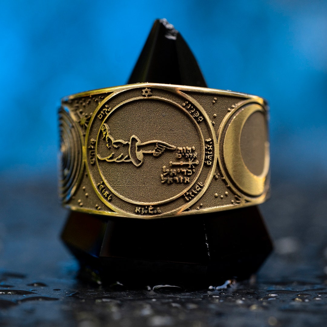 Goetia Fifth Pentacle of the Moon Holy Planetary Seal of Solomon ...