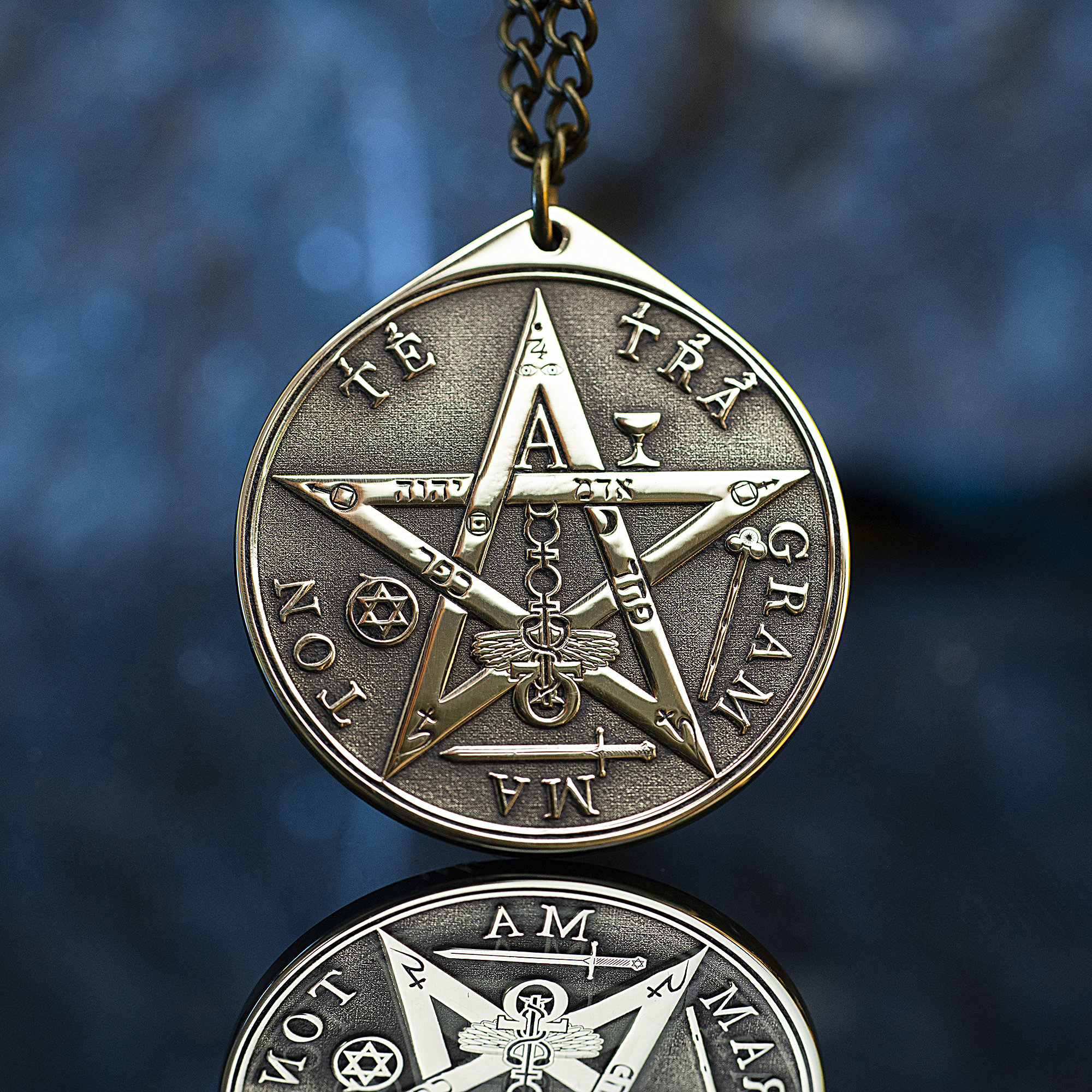 Tetragrammaton Pentagram of the Spirit and Elements of Nature - Etsy