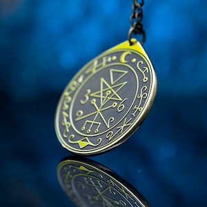 Lilith Seal Goddess and Demoness Pendant, the Sacred Amulet, Seal of ...