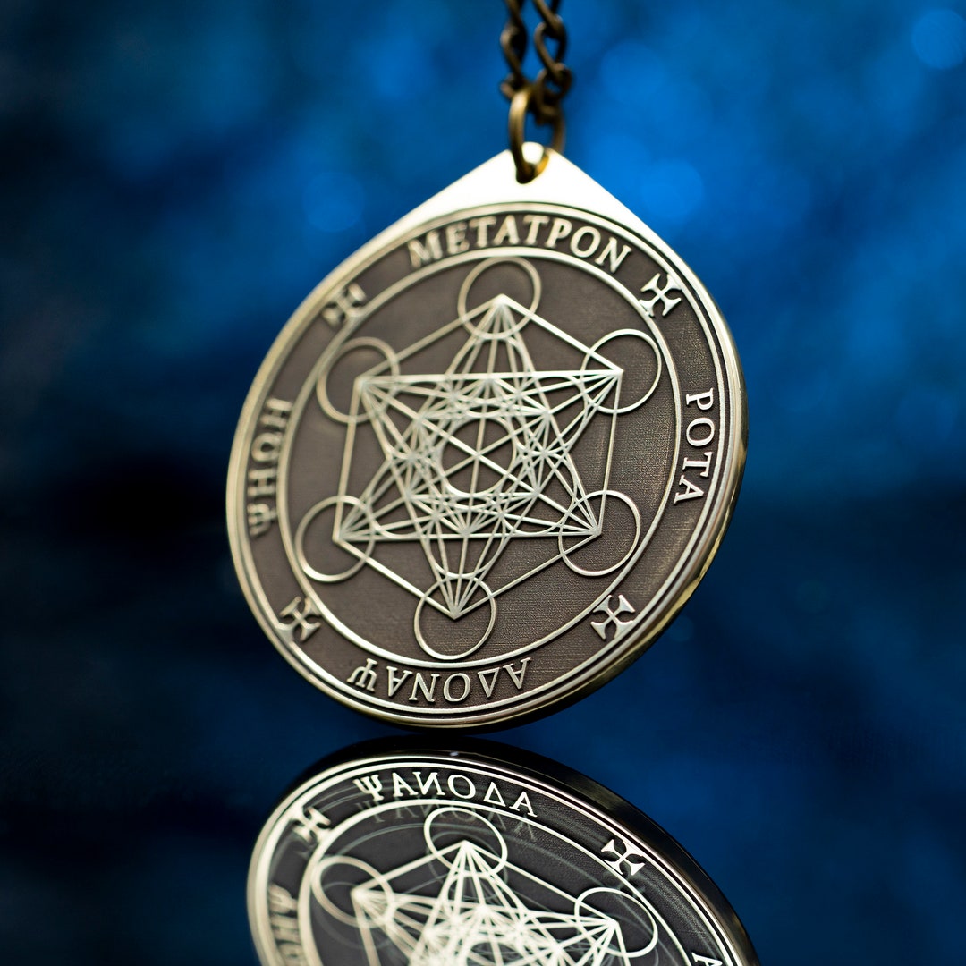 Archangel Metatron Seal: Angel of Life, Solomon Kabbalah Amulet Pendant ...