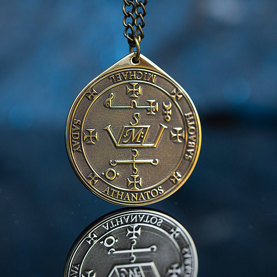 Archangel MICHAEL Protector Seal of Solomon Pendant Kabbalah Amulet ...