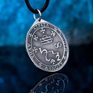 Archangel Azrael Whom God Helps Seal of Solomon Pendant Kabbalah Amulet ...