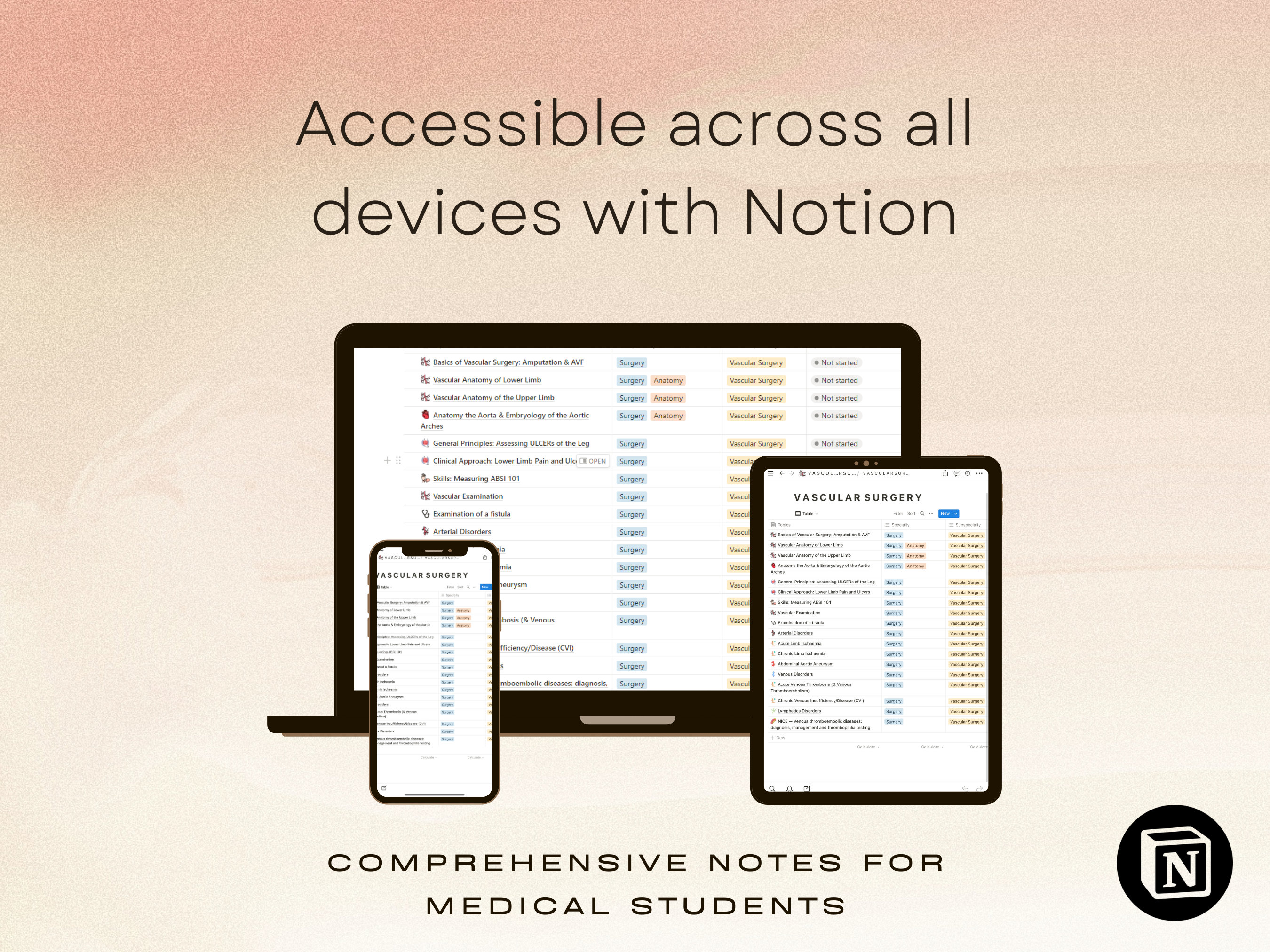 Notion Templates for Medical Students | Medical Notes | Digital Notes ...
