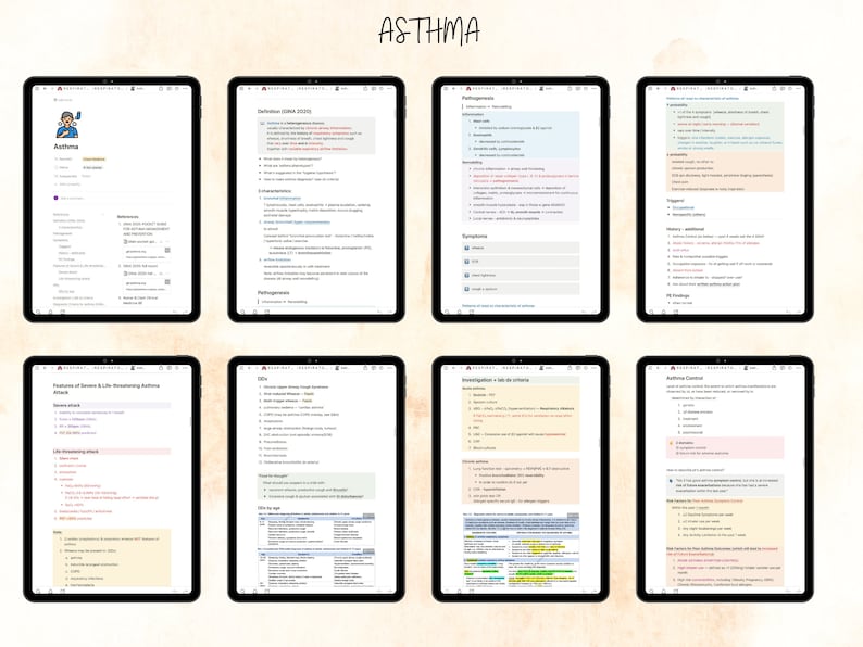 Notion Templates for Medical Students | Medical Notes | Digital Notes ...
