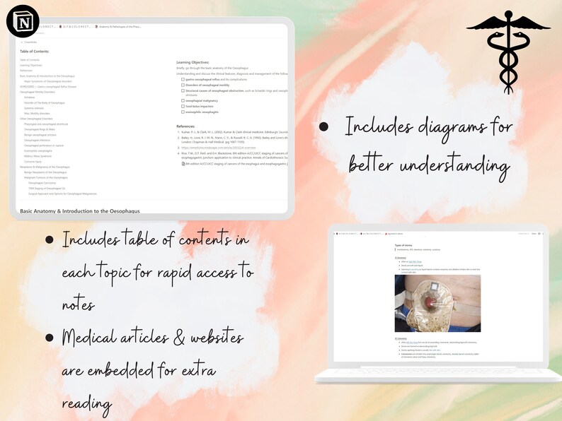 Notion Template for Medical Students Complete Bundle Notes Surgery ...