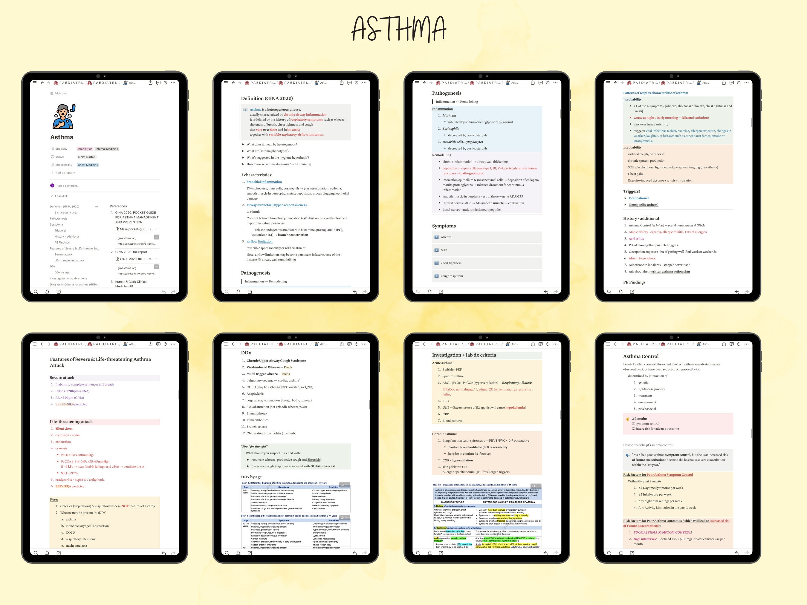 Notion Templates for Medical Students | Medical Notes | Digital Notes ...