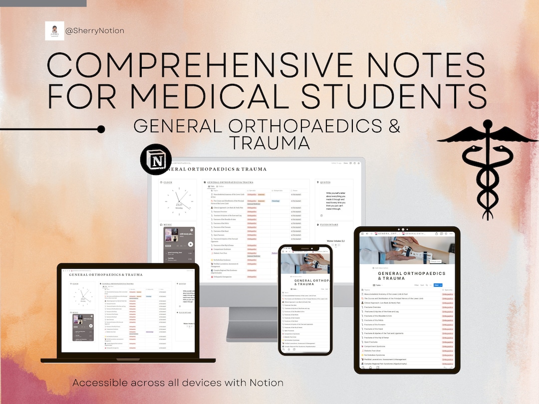 Notion Templates for Medical Students | Medical Notes | Digital Notes ...