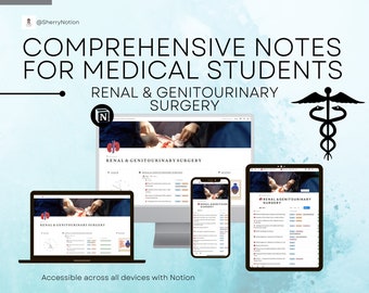 Notion Templates for Medical Students Medical Notes - Etsy