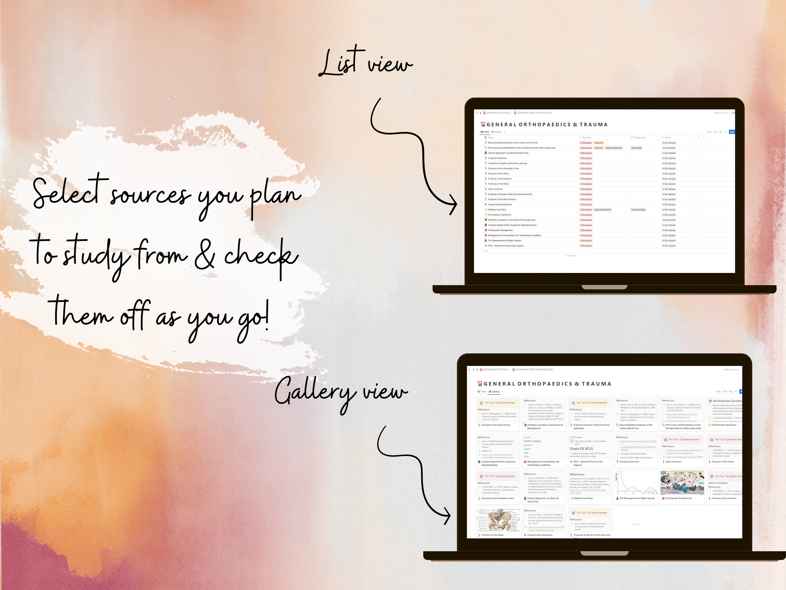 Notion Templates for Medical Students | Medical Notes | Digital Notes ...
