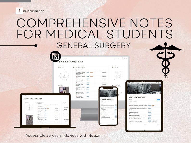Notion Templates for Medical Students | Medical Notes | Digital Notes ...