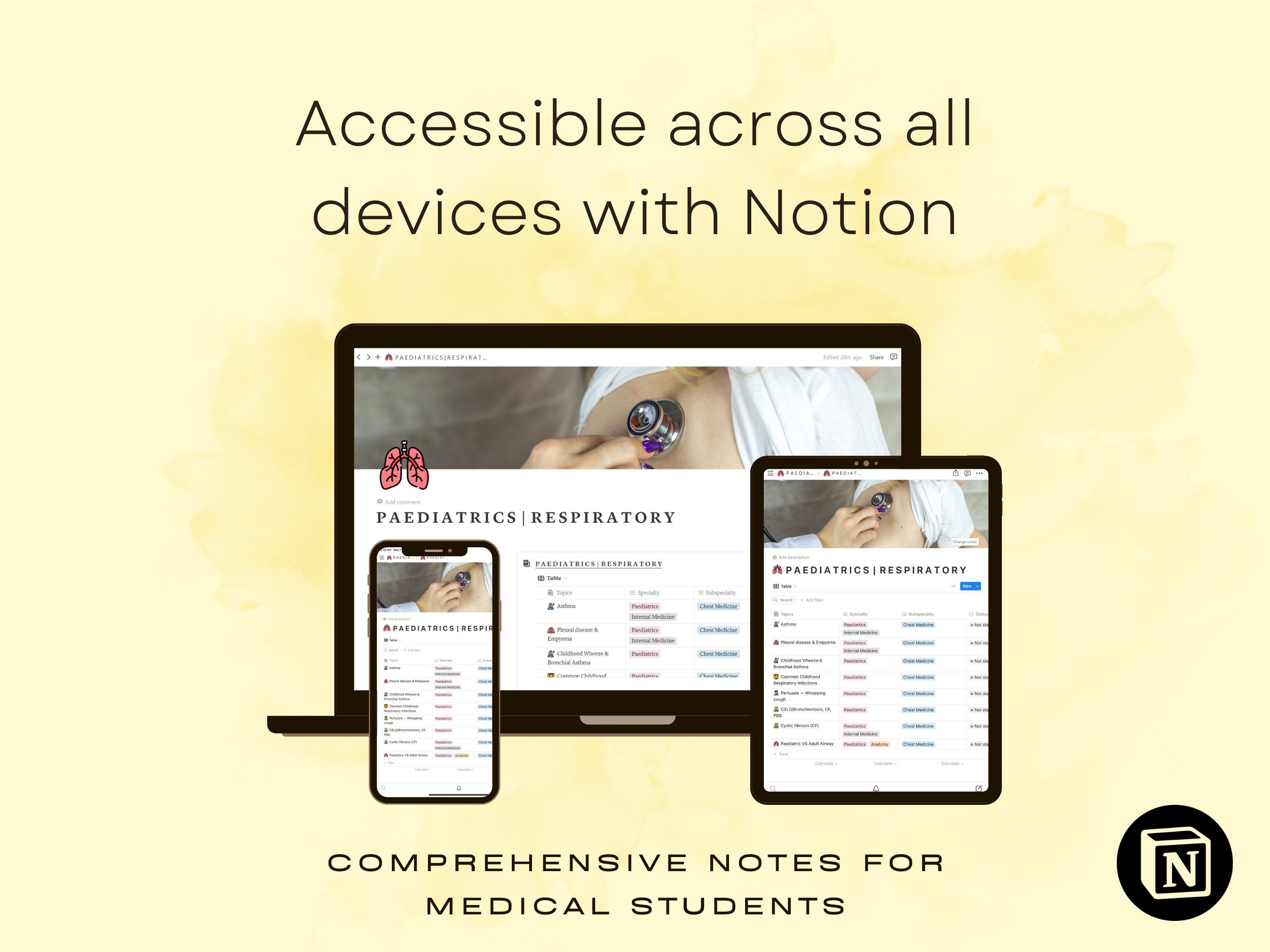 Notion Templates for Medical Students | Medical Notes | Digital Notes ...