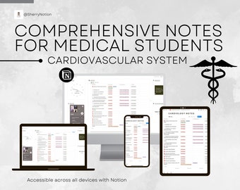 Notion Templates for Medical Students | Medical Notes | Digital Note ...