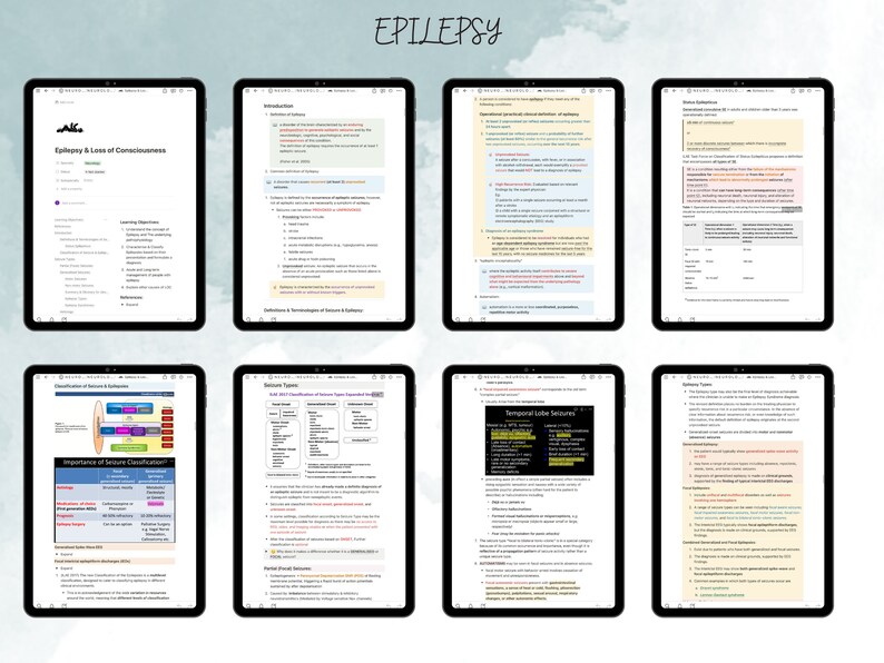 Notion Neurology Notes: Medical Student Nervous System Template ...