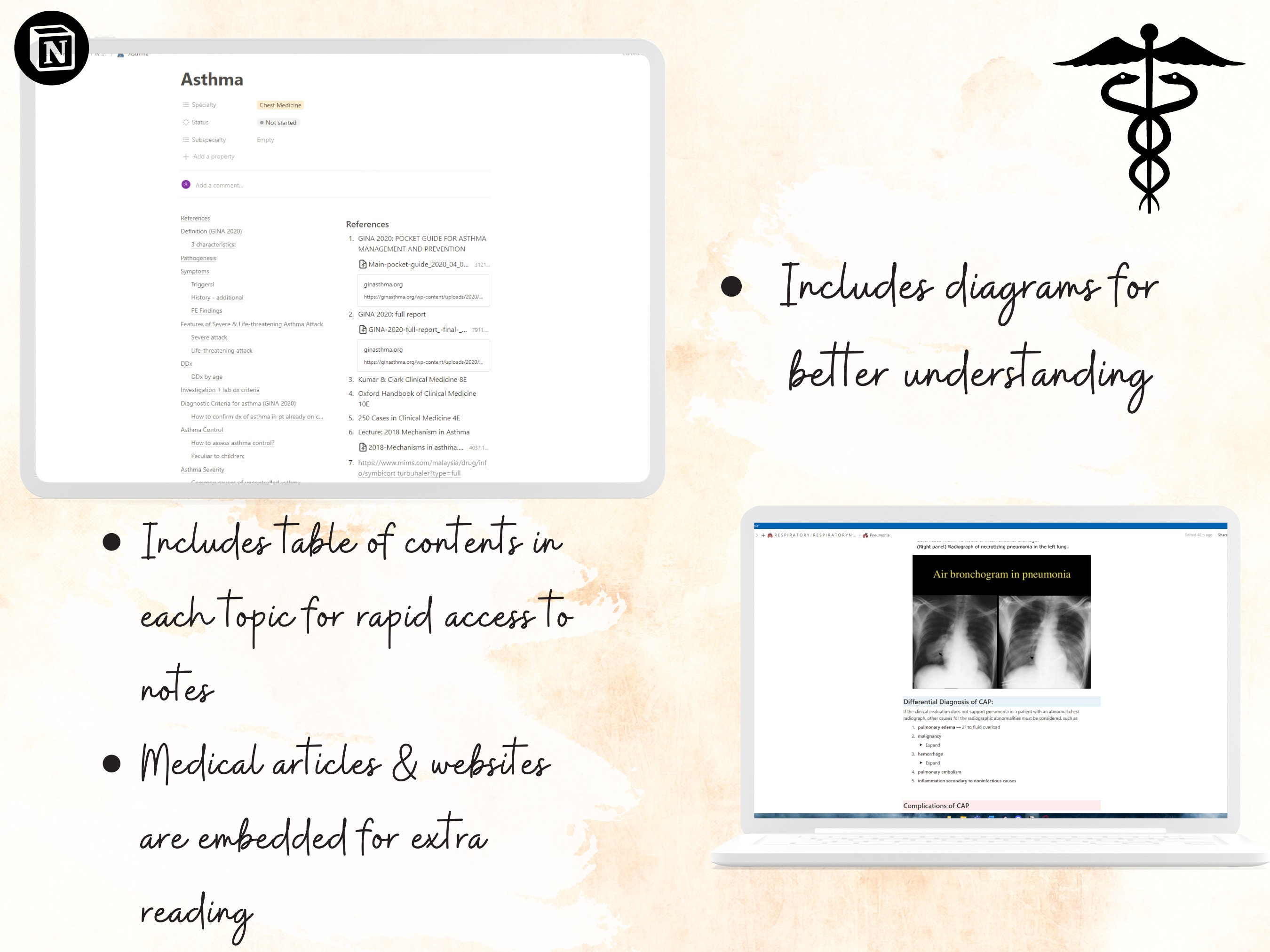 Notion Templates for Medical Students | Medical Notes | Digital Notes ...