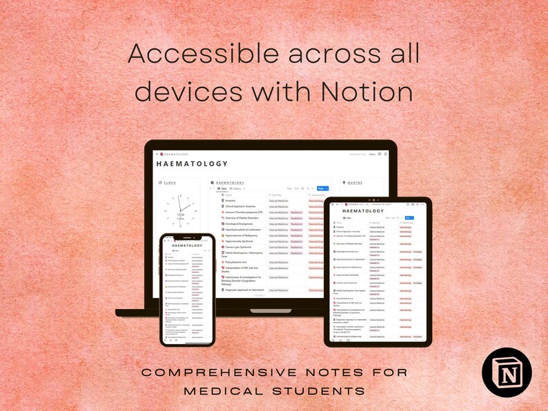 Notion Templates for Medical Students | Medical Notes | Digital Notes ...