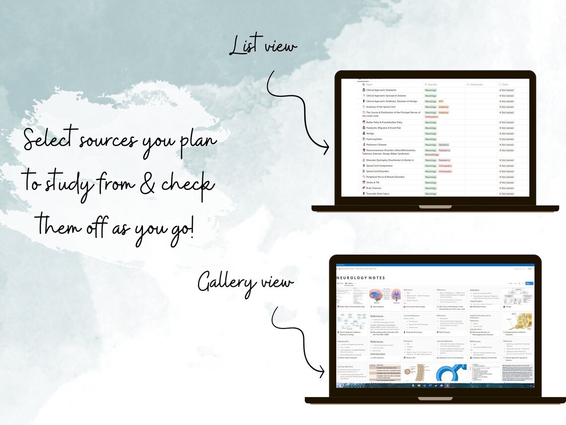 Notion Templates for Medical Students | Medical Notes | Digital Notes ...