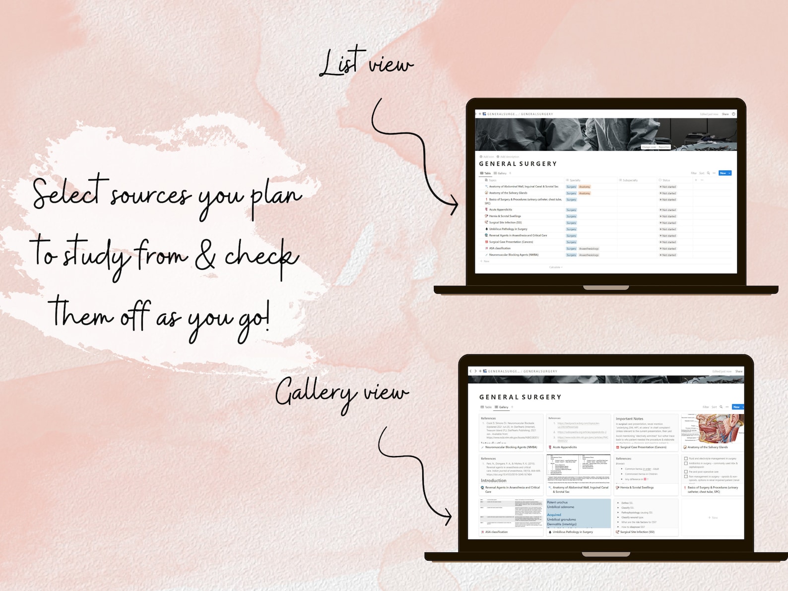 Notion Templates for Medical Students | Medical Notes | Digital Notes ...