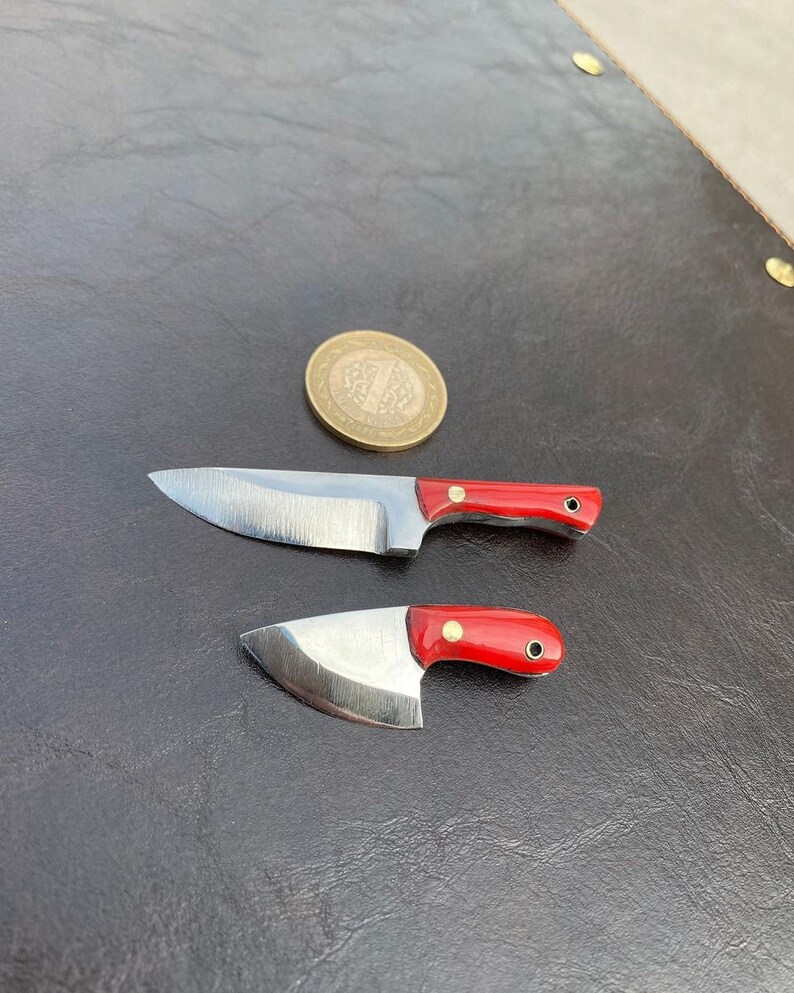 Custom Made Mini Neck Pocket Knife %100 Handmade Knife - Etsy