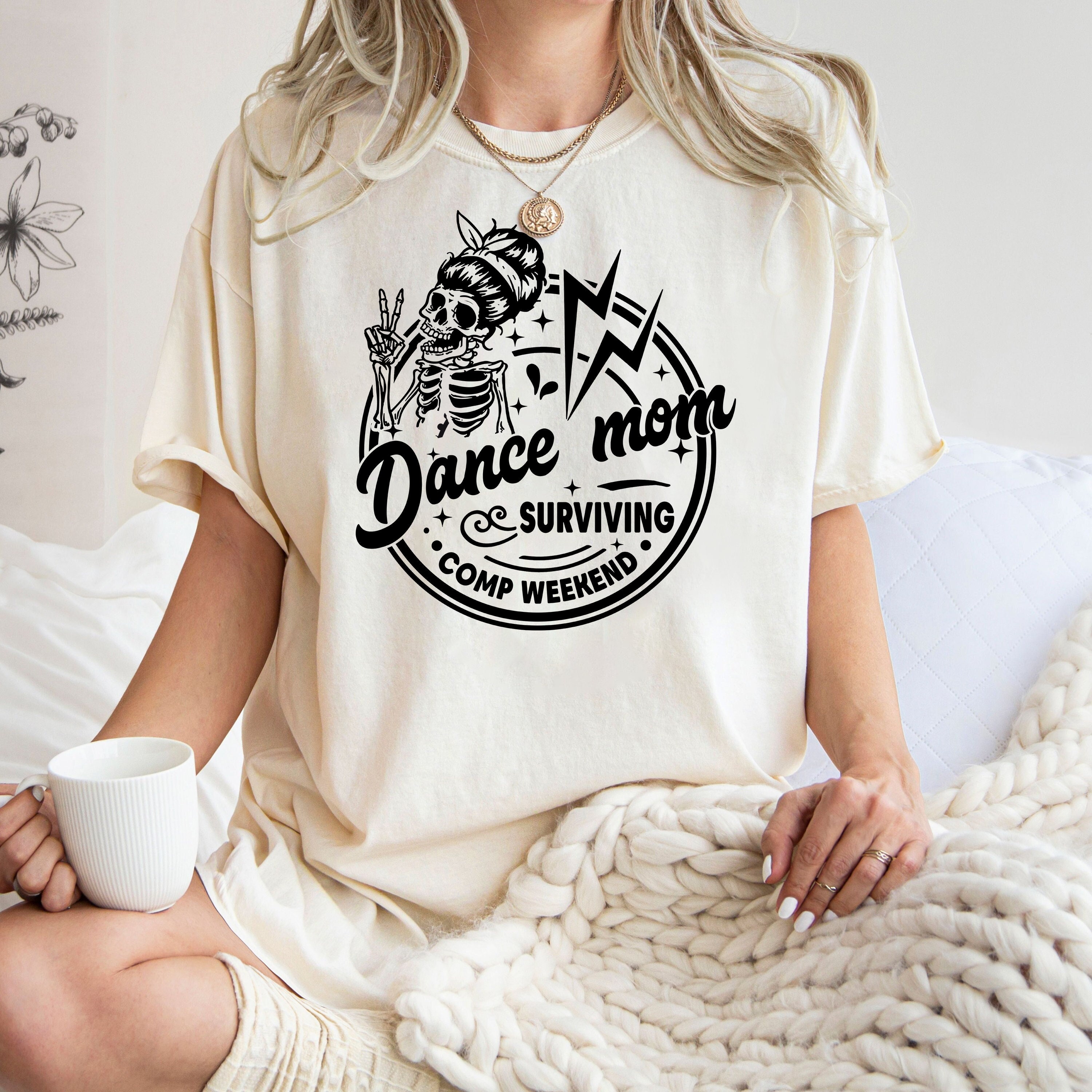 Funny Dance Mom Sweatshirt Weekends Coffee and Dance Comps Skeleton ...