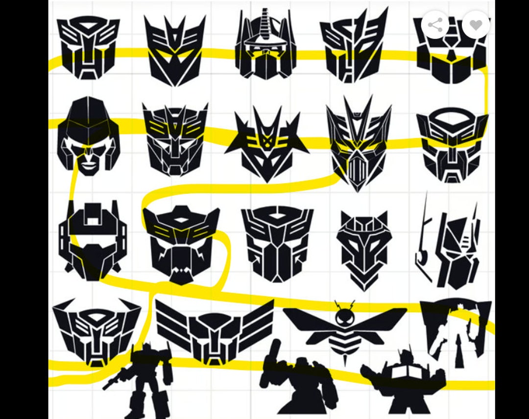 Transformers Layered SVG, Cricut File, Cut Files, Layered Digital ...