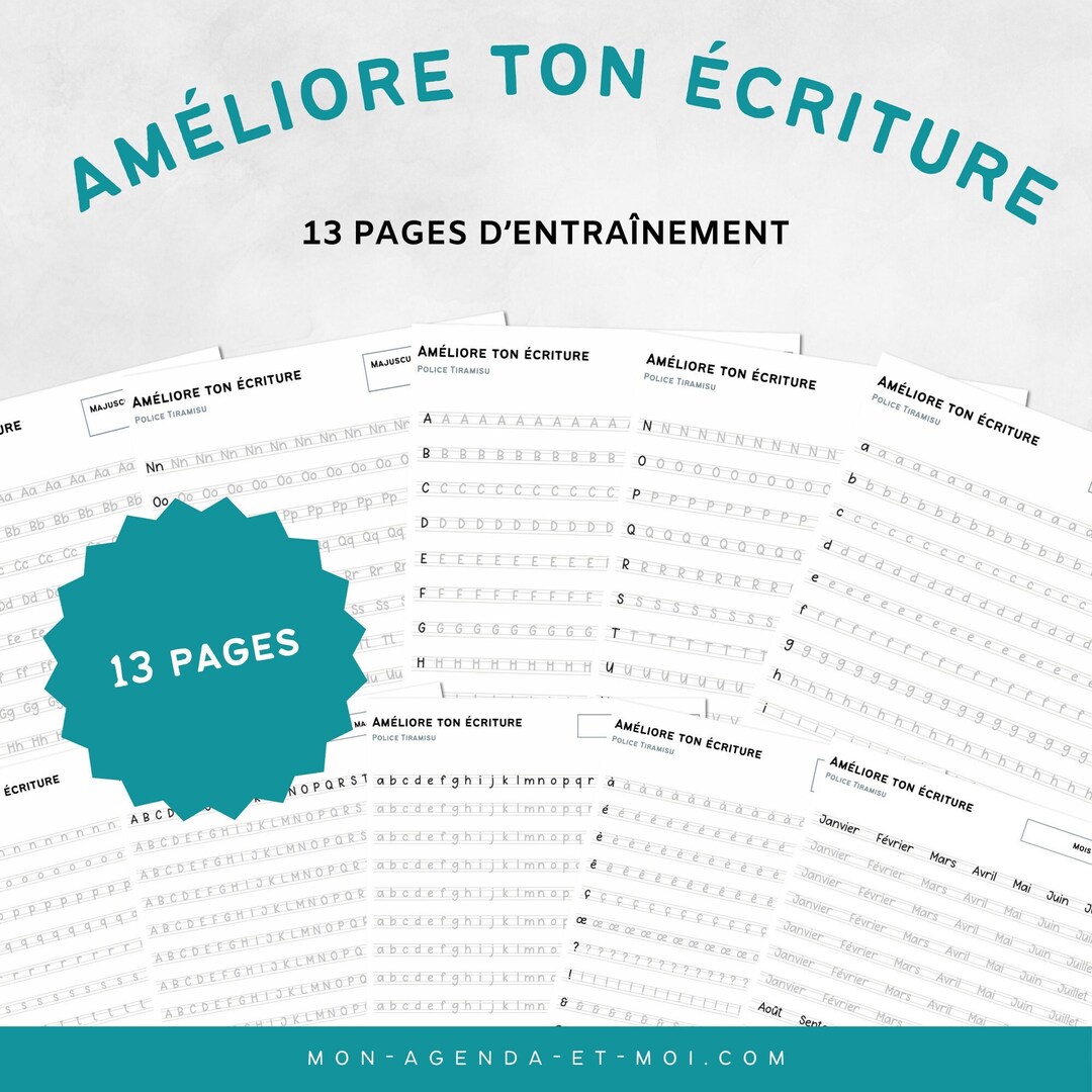 Writing Exercises in French to Print or Use on Tablet or Ipad, 13 PDF ...