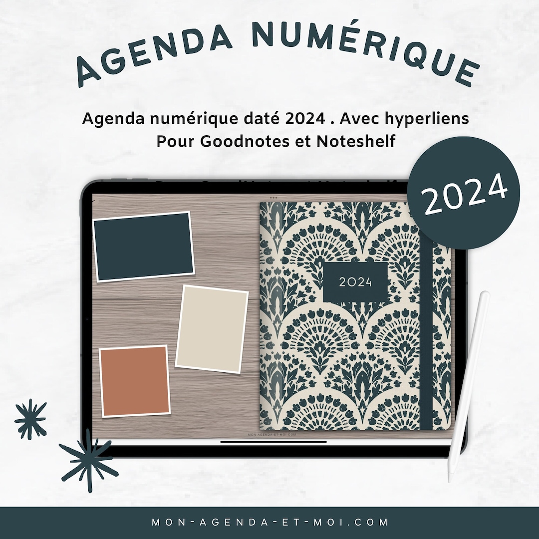 French 2024 Digital Agenda Dated Digital Planner With - Etsy