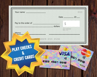 Printable Wallet for Kids, Pretend Play Printables, Pretend Play Set ...