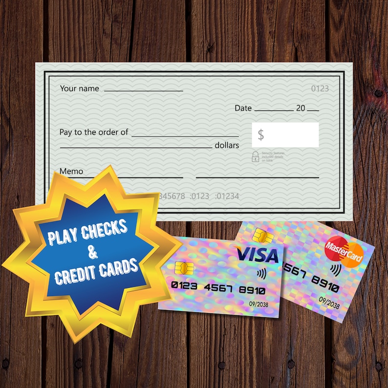 Dramatic Play Money & Checks Printables - Etsy
