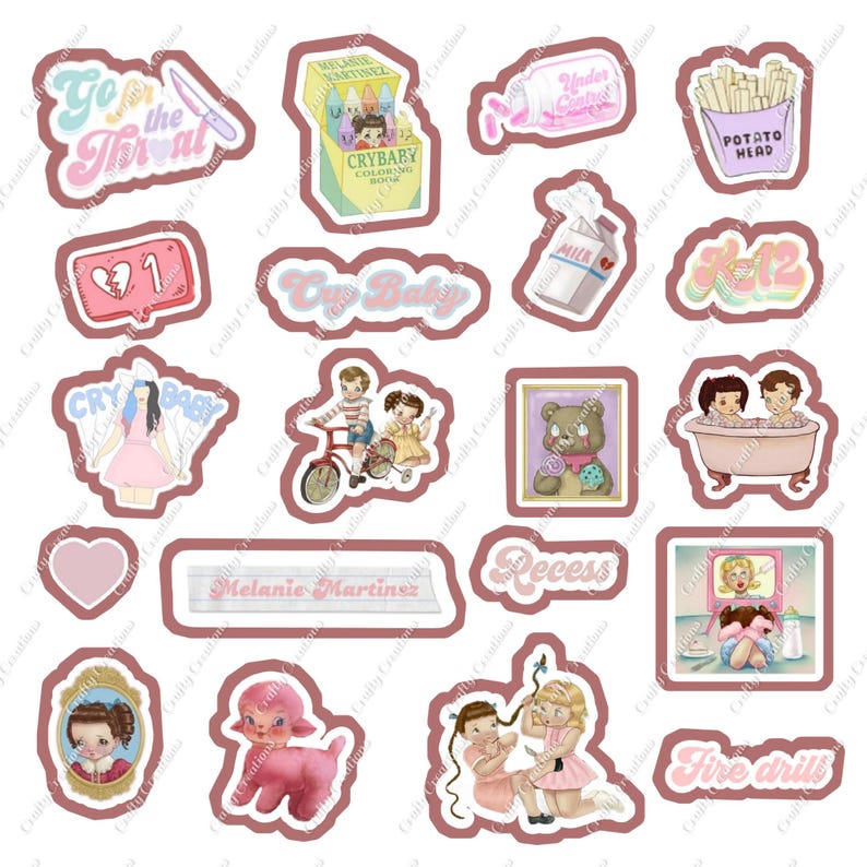 Printable 'melanie Martinez' Stickers - Etsy