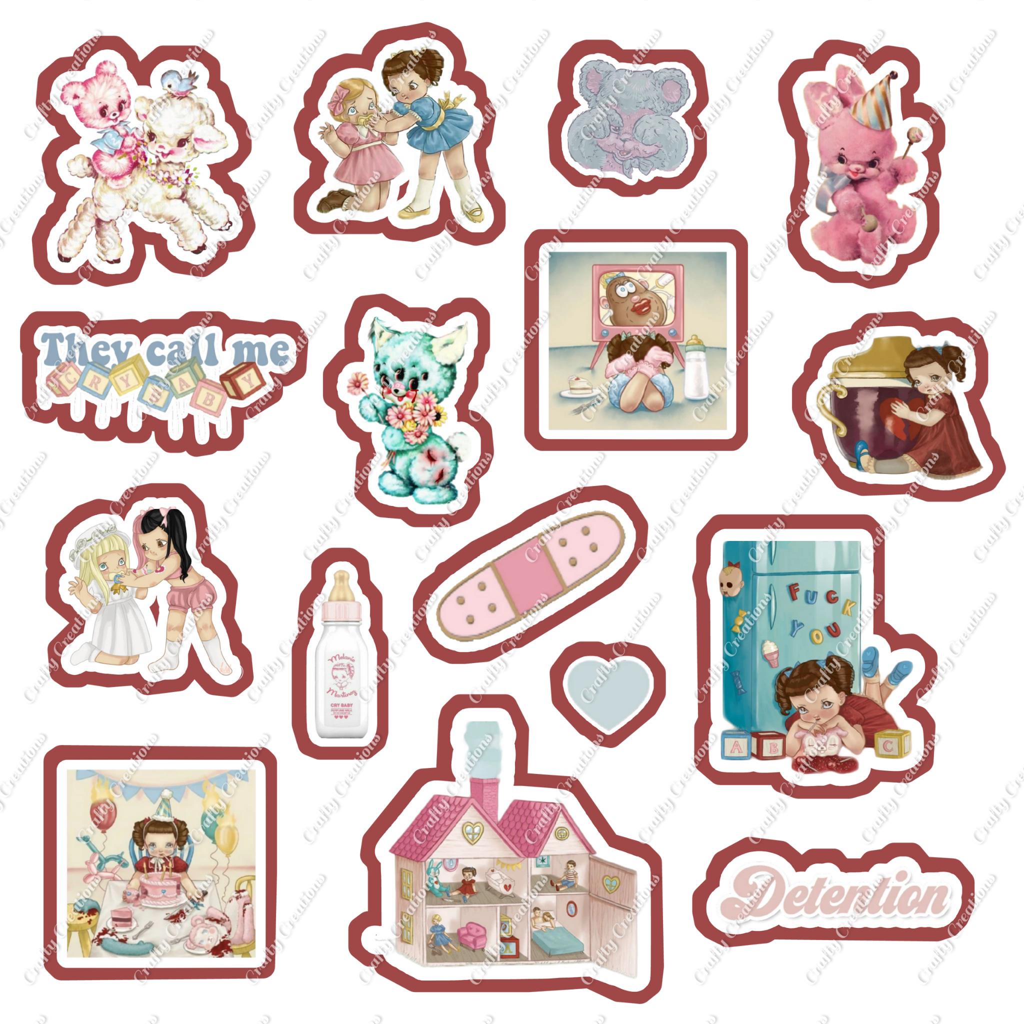 Printable 'melanie Martinez' Stickers - Etsy