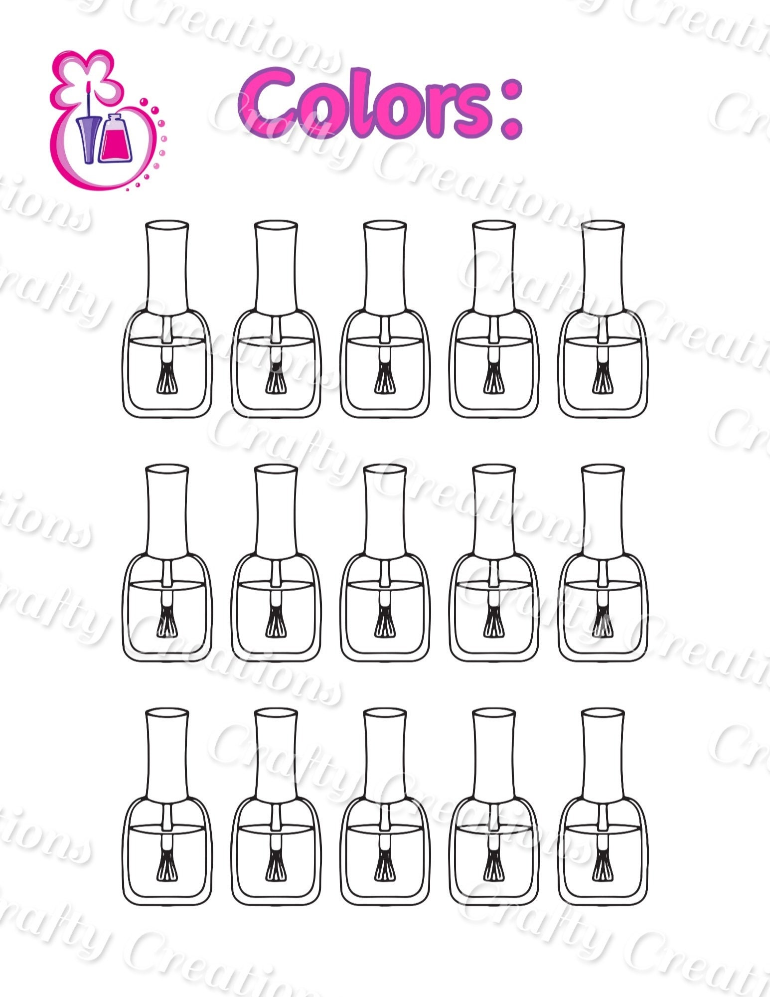 Dramatic Play 'NAIL SALON' Printables - Etsy