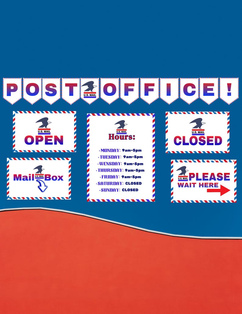Dramatic Play 'POST OFFICE' Printables - Etsy