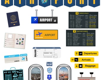 Airport Dramatic Play, Airplane Dramatic Play, Pretend Play, Classroom ...