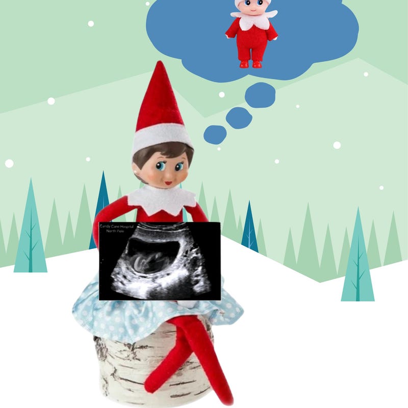 Pregnant Elf on Shelf - Etsy