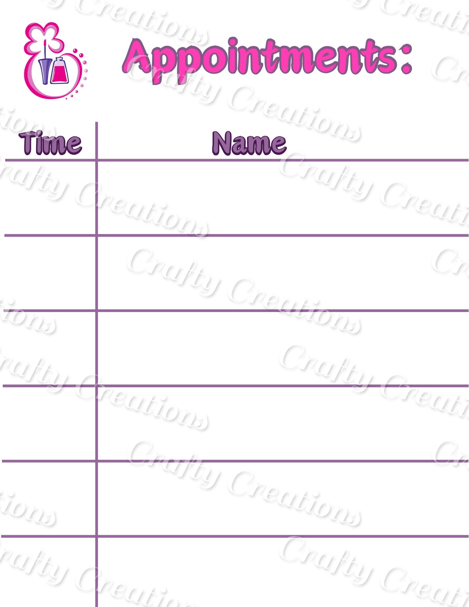 Dramatic Play 'NAIL SALON' Printables - Etsy