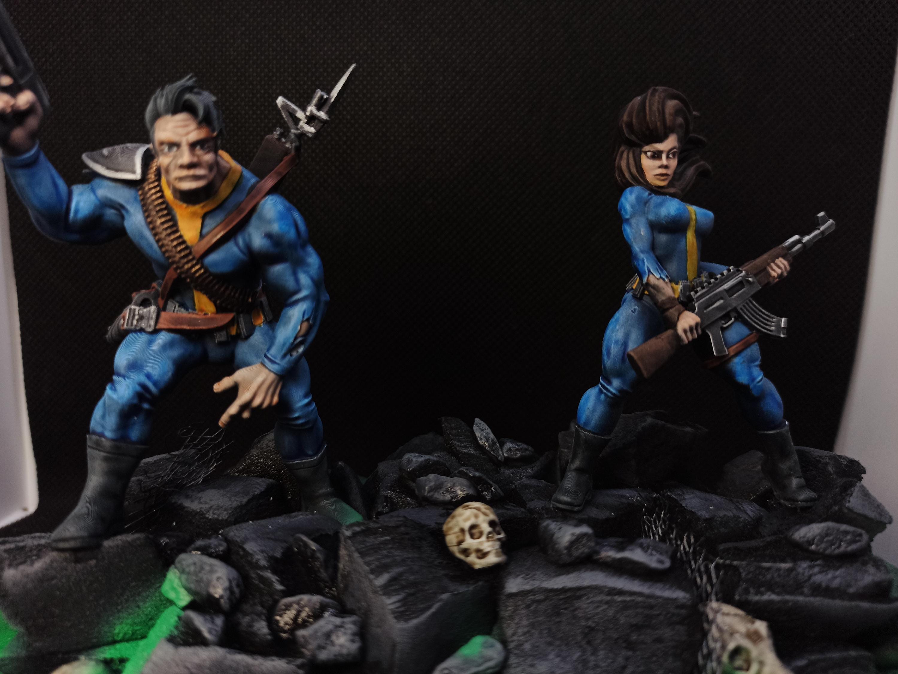 Fallout 1 Theme Diorama 3d Print Hand Painted 11cm High - Etsy