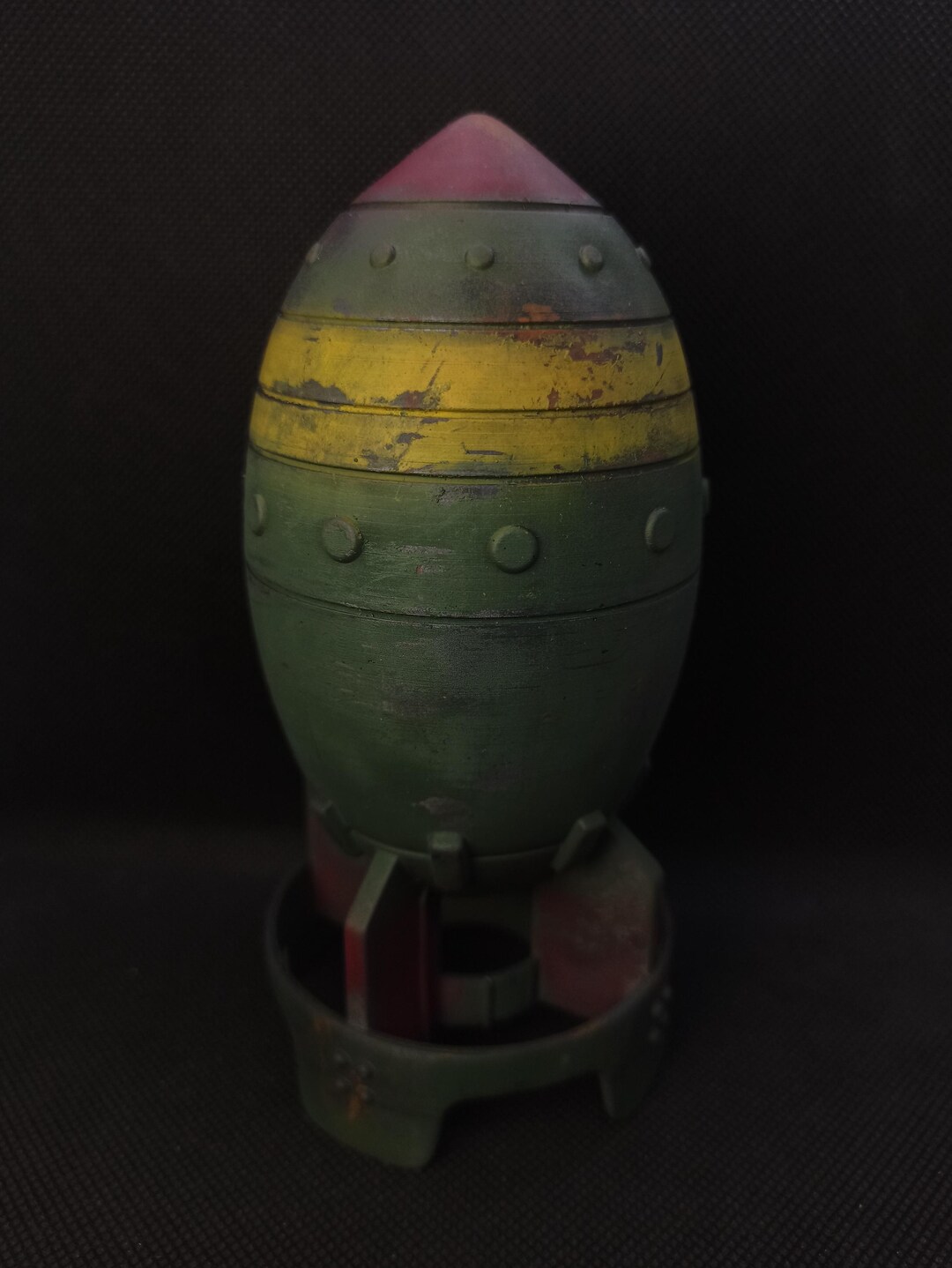 Mini Nuke Miniature Fallout Inspired 3d Print Hand Painted 15cm High - Etsy