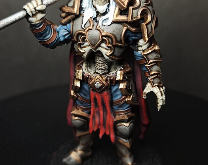 Miniature Hand-painted King Leoric the Skeleton King 3d Printed on ...