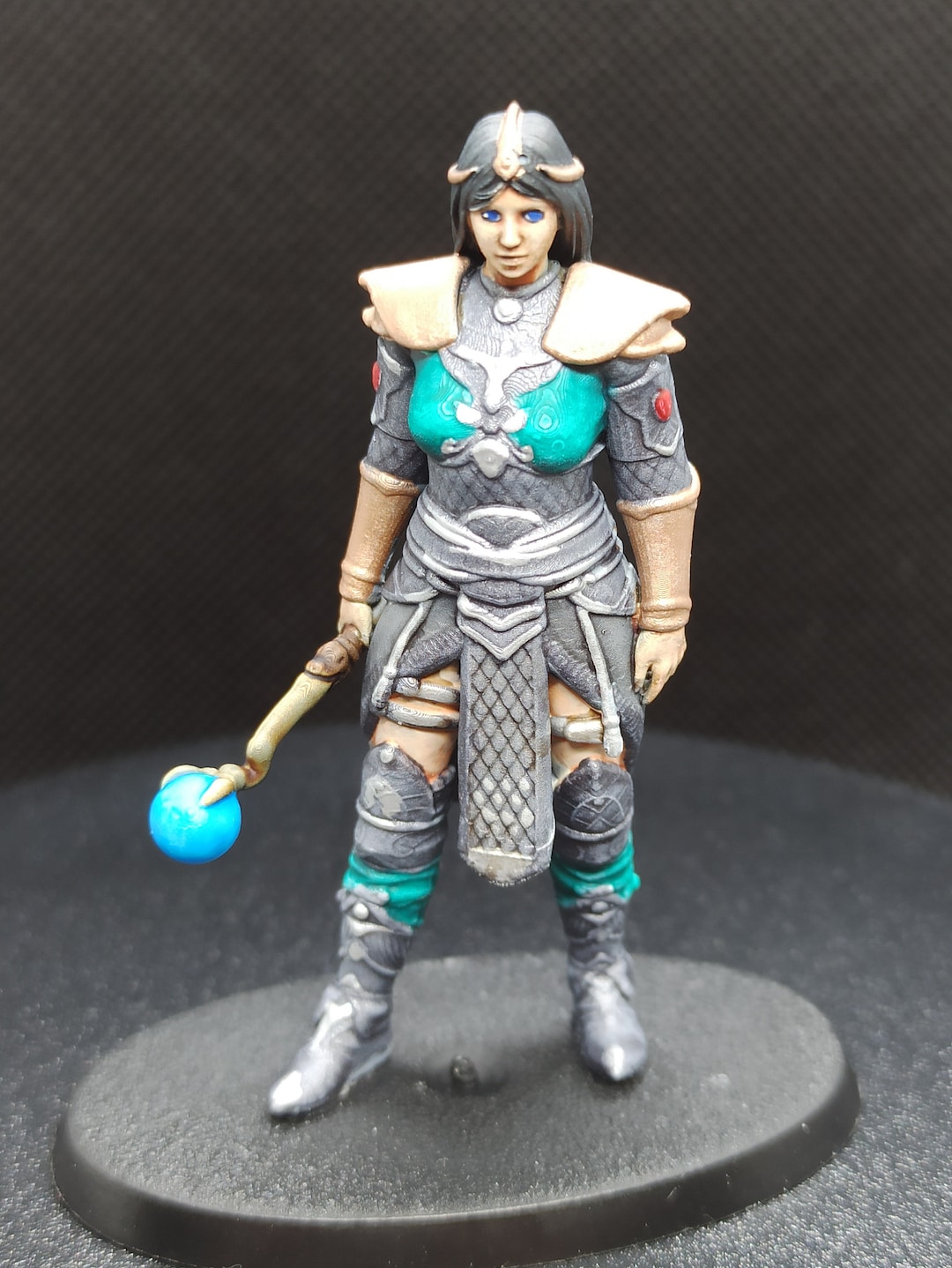 Sorceress Miniature Hand Painted Diablo 2 Inspired 3d Print Resin 7cm ...