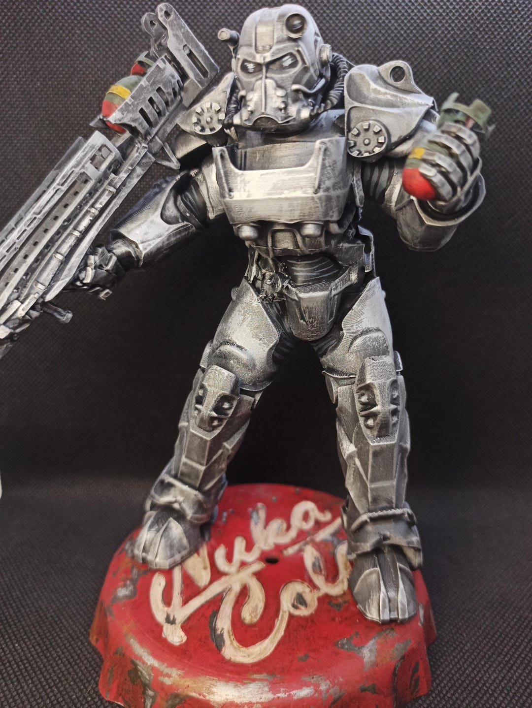 Power Armor T-60 Miniature Fallout Inspired Hand Painted 3d Print 17cm ...