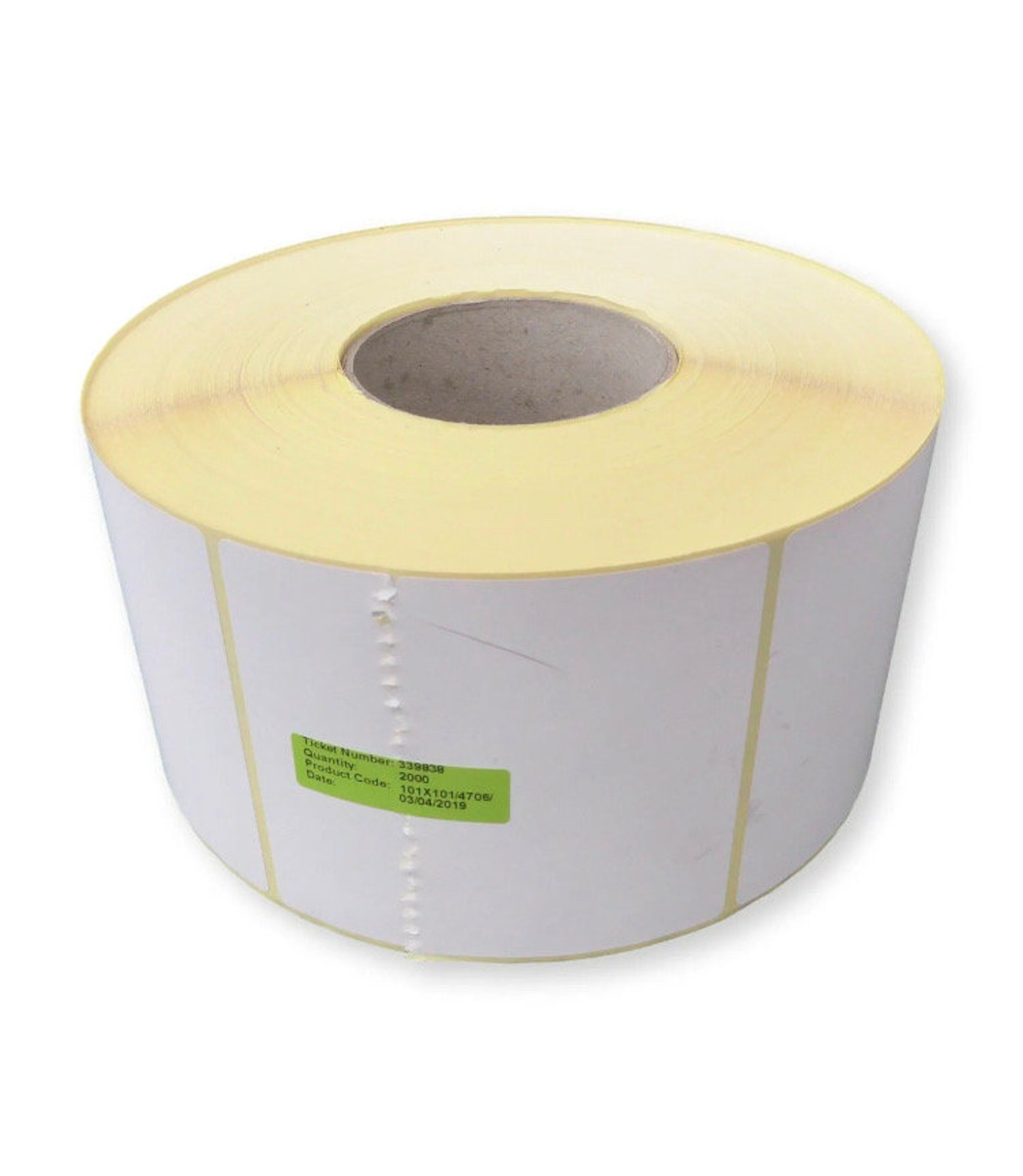 Roll of Stickers 4 X 4" 100 X 100mm White Direct Thermal Labes 2000 ...