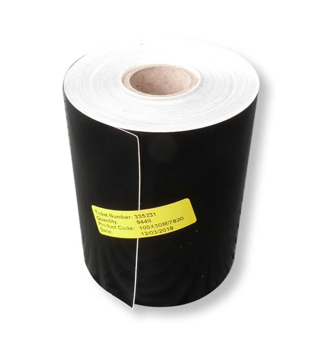 Roll 100mm X 30m Black Labels Polypropylene Permanent Stickers Tape - Etsy